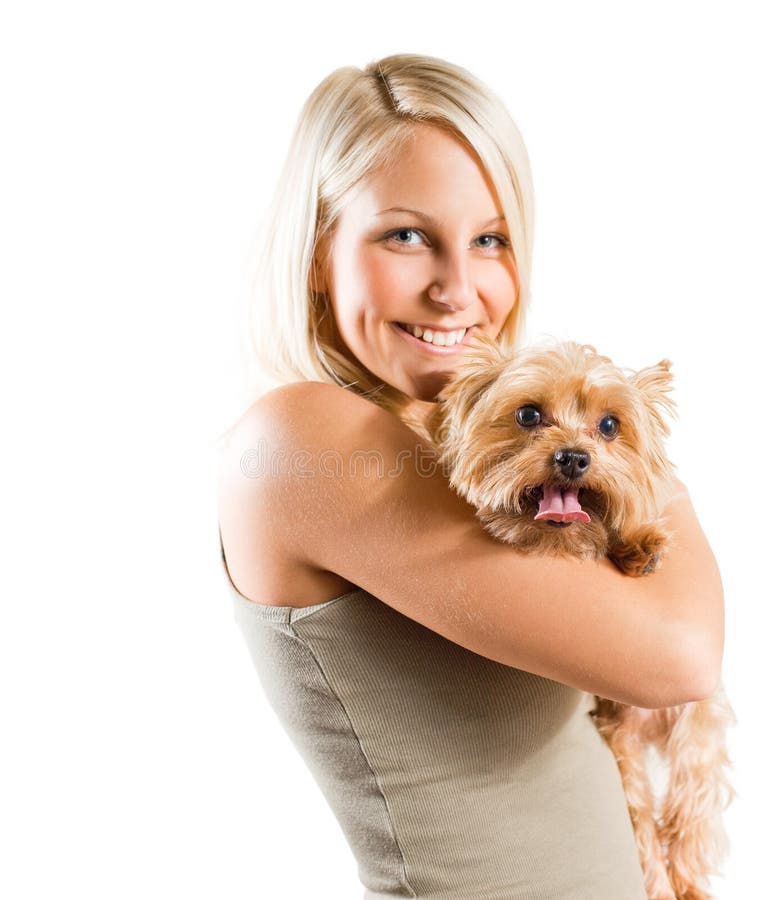 Me Ed Il Mio Animale Domestico. Fotografia Stock - Immagine di affetto ...