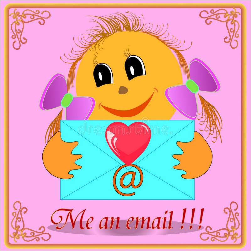 Smiley with heart stock vector. Illustration of congratulatory - 63101996