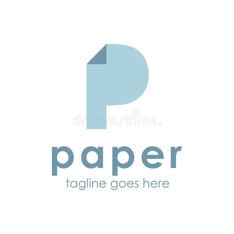 Paper logo design template stock vector. Illustration of design - 236071136
