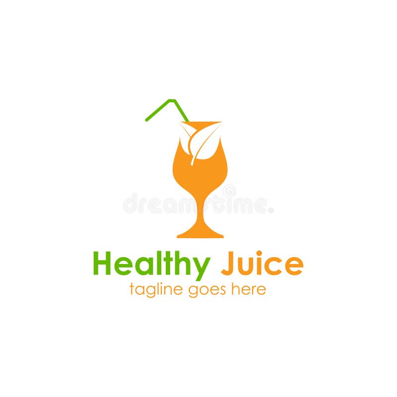 Healthy Juice Logo Design Template Stock Illustration - Illustration of ...