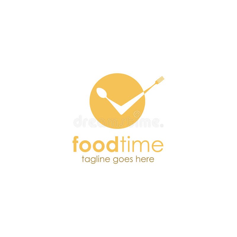 Food Time Logo Design Template Stock Vector - Illustration of company ...