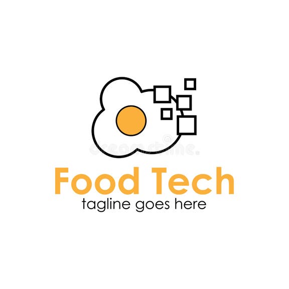 Food Tech Logo Design Template Stock Vector - Illustration of vector ...
