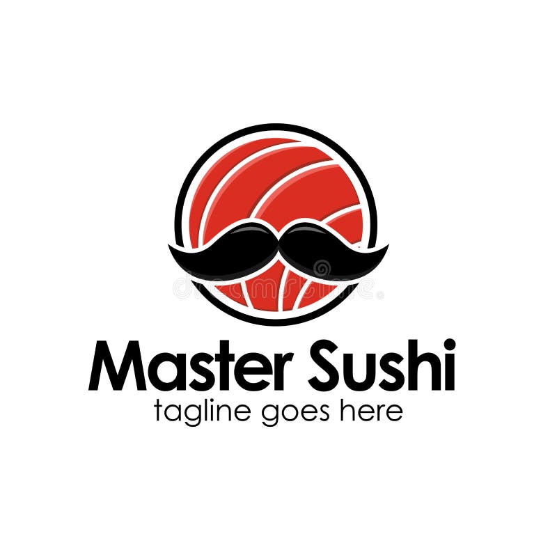 Master Sushi Logo Design Template Stock Vector - Illustration of ...