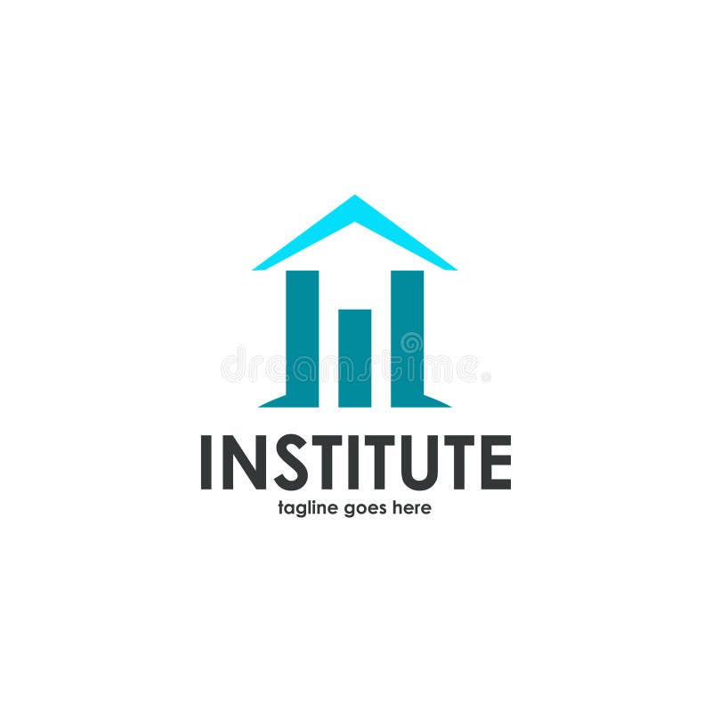 Institute Logo Design Template Stock Vector - Illustration of house ...
