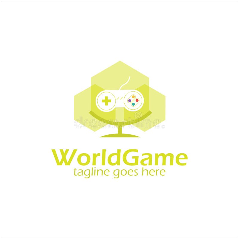 World Game Logo Design Template Stock Vector - Illustration of line ...