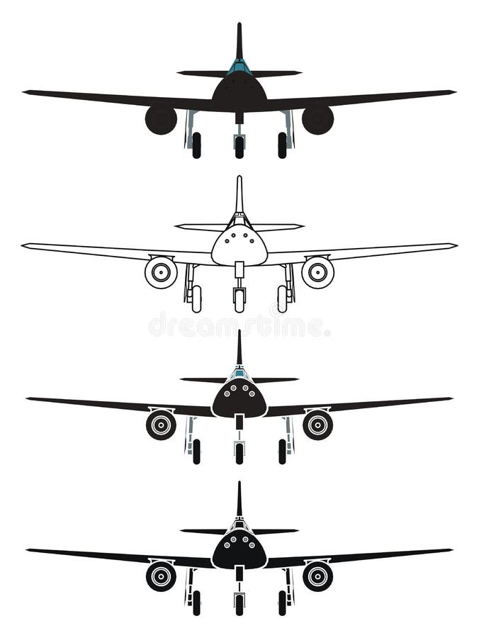 Me 262 in front view stock vector. Illustration of classic - 212945645