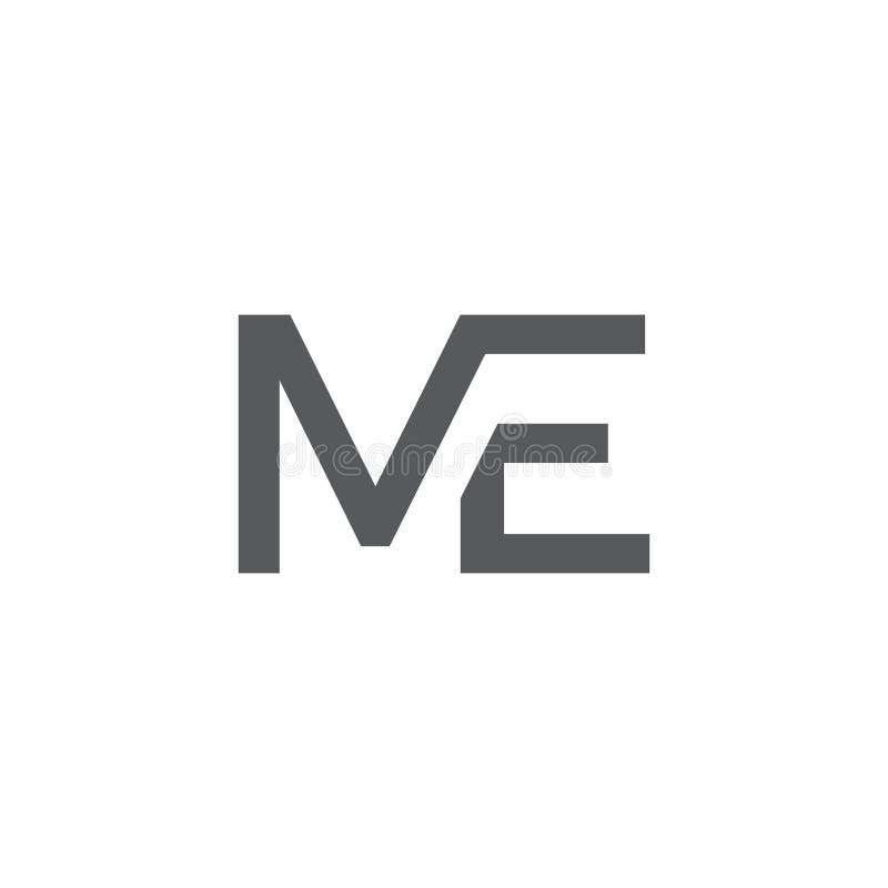 Me Initial Letter Vector Logo Icon Stock Vector - Illustration of ...