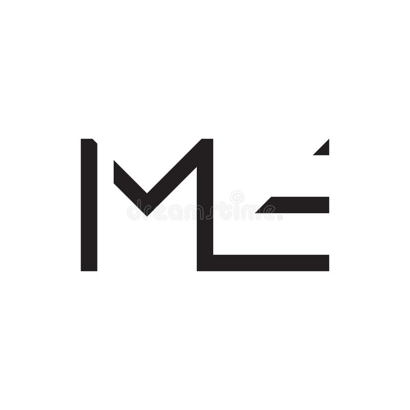 Me Initial Letter Vector Logo Icon Stock Vector - Illustration of logo ...