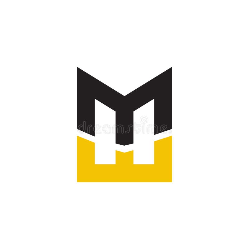 ME Initial Heart Shape Gold Colored Logo Stock Vector - Illustration of ...