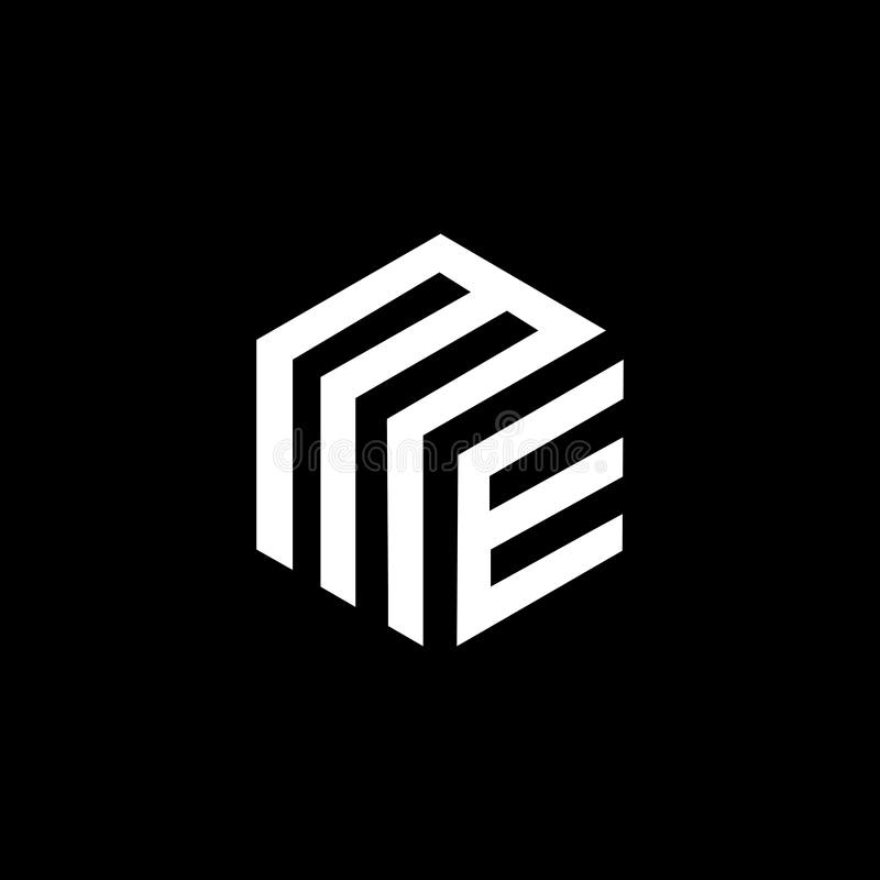 ME Letter Logo Design on Black Background.ME Creative Initials Letter ...