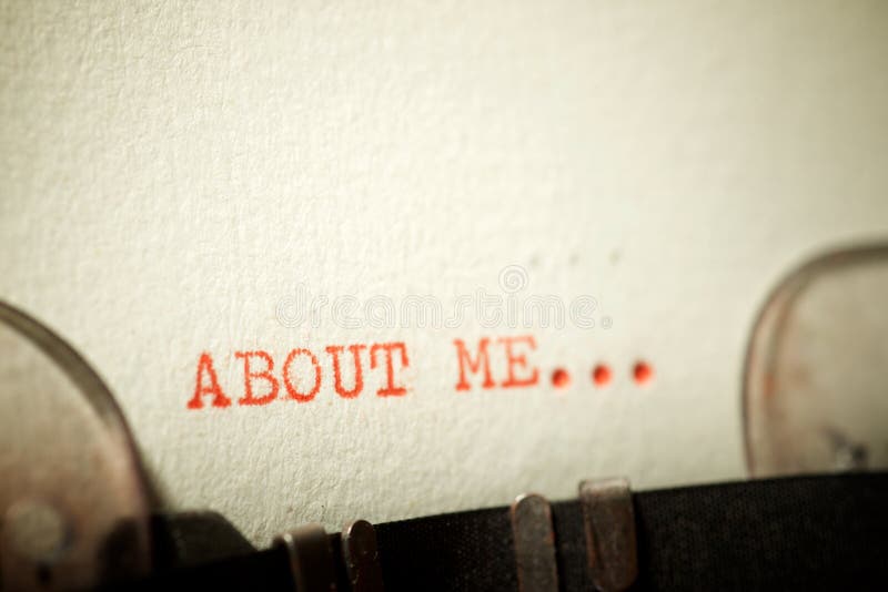 About me phrase stock image. Image of concept, page - 323734521