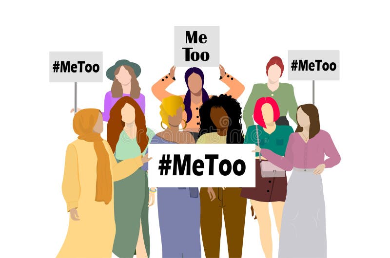 The Me Too Movement. stock illustration. Illustration of revolution ...