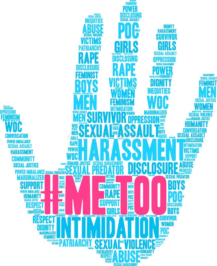 Me Too Word Cloud stock illustration. Illustration of inequities ...