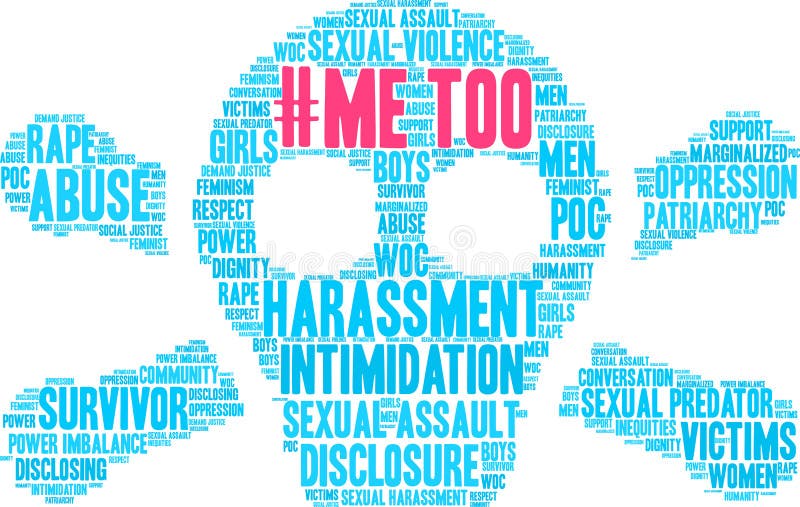 Me Too Word Cloud stock illustration. Illustration of violence - 105410094