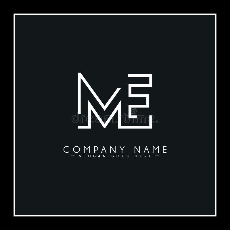 ME Vector Logo Template - Simple Icon for Initial Letter M and E ...