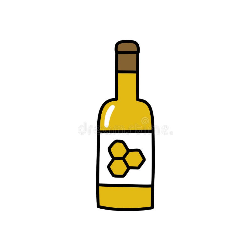 Mead Bottle Doodle Icon, Vector Color Line Illustration Stock Vector ...