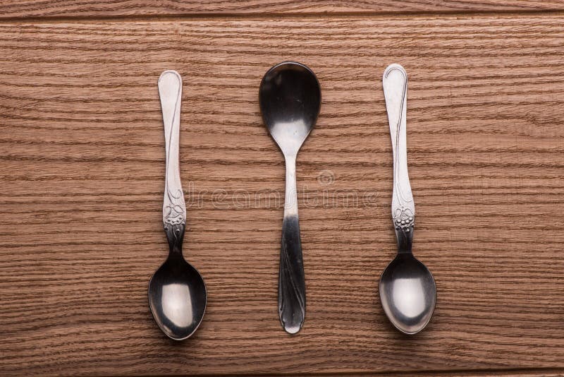Teaspoon on the Table. Spoon Close Up Stock Photo - Image of food ...