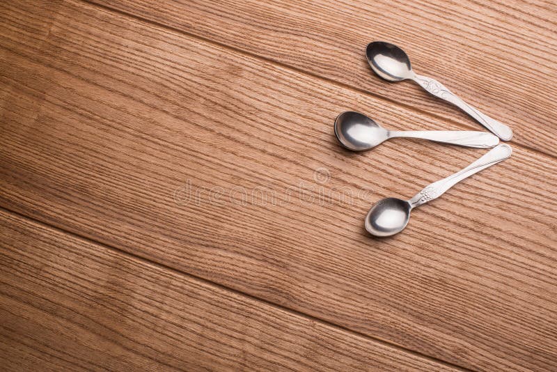 Teaspoon on the Table. Spoon Close Up Stock Photo - Image of abstract ...