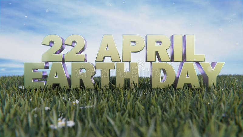 Meadow with Daisies, Earth Day Stock Illustration - Illustration of ...