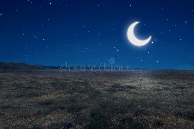 904 Moonlight Field View Stock Photos - Free & Royalty-Free Stock ...