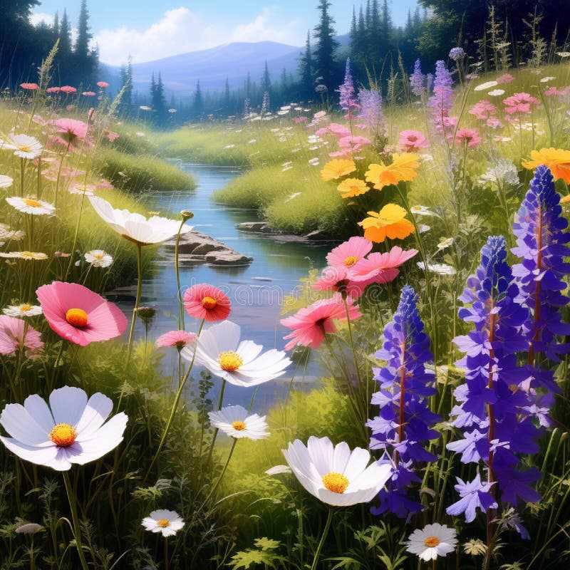 A Meadow Filled with Wildflowers in Their Natural State Trending on ...