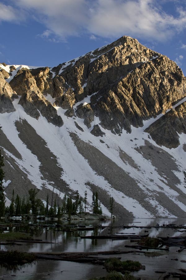 Meadow Lake stock image. Image of logs, peaceful, peak - 5630209