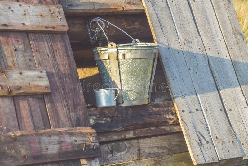 A Meadow Well is an Old Well with Clean Artesian Water Stock Photo ...
