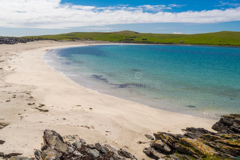 Meal Beach Shetland Scotland Stock Image - Image of destination ...