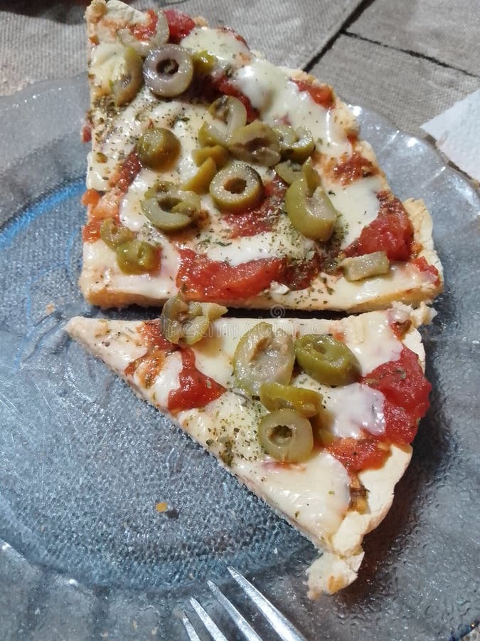 Meal Pizza Gluten Free for Lunch or Dinner Stock Image - Image of ...