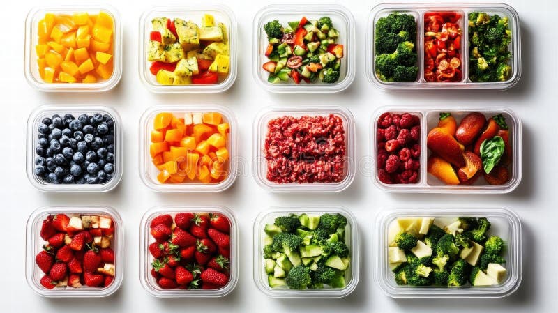 Meal Prep Containers, Healthy Eating Made Easy Stock Photo - Image of ...