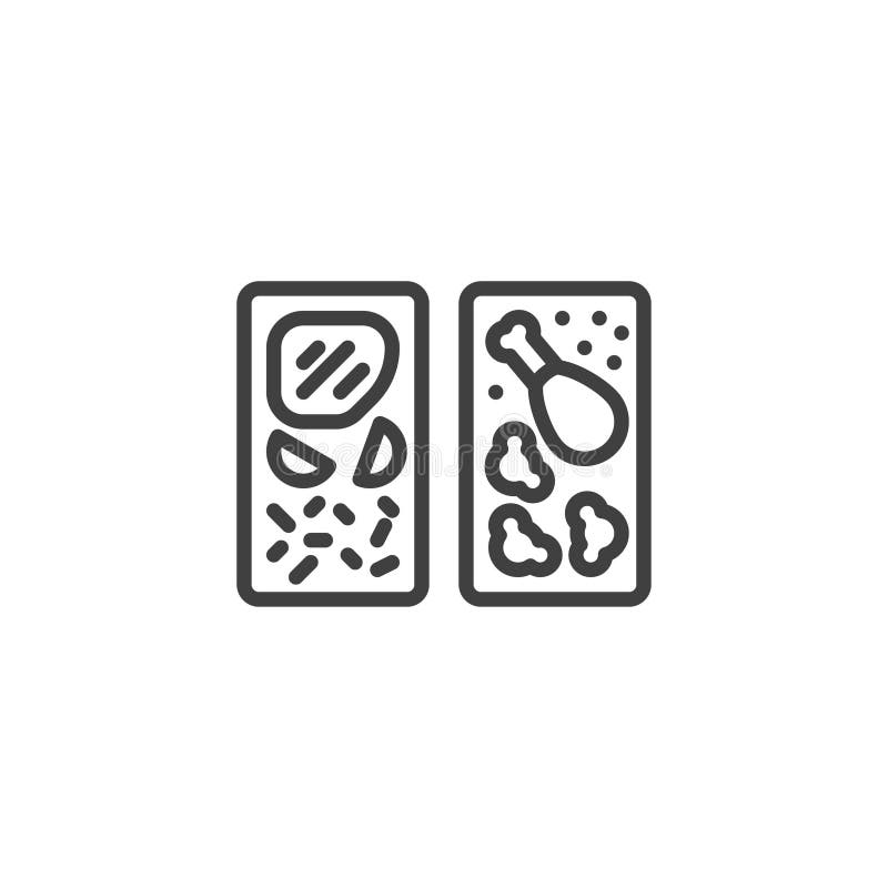 Meal Prep line icon stock illustration. Illustration of line - 332492284