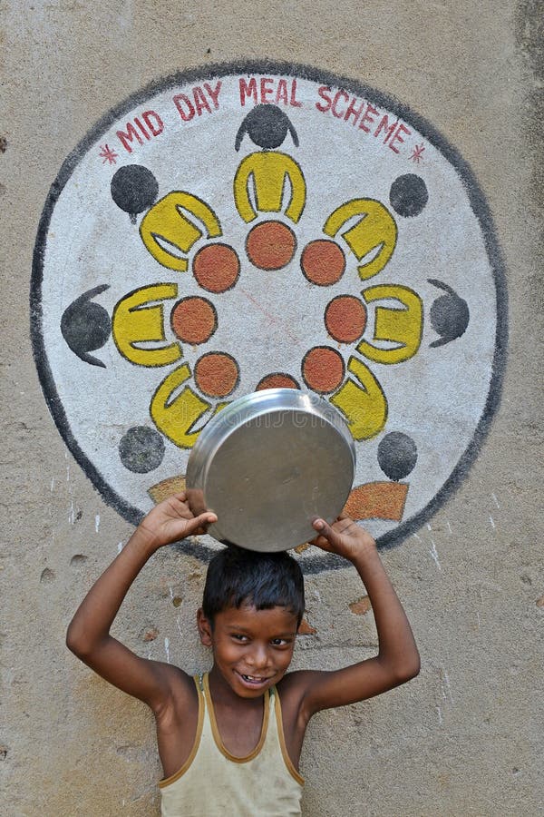 Mid-Day Meal editorial stock photo. Image of foods, bous - 26809068