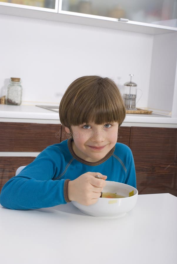 Meal time stock image. Image of little, young, smile - 12237915