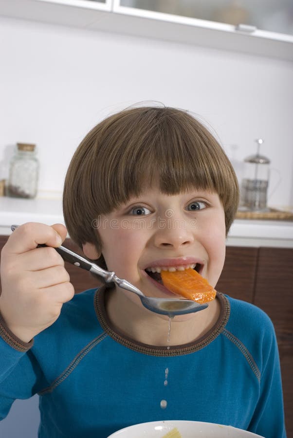 Meal time stock image. Image of little, young, smile - 12237915