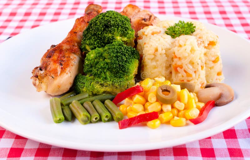 Meal time stock photo. Image of dinner, green, food, garlic - 30508172