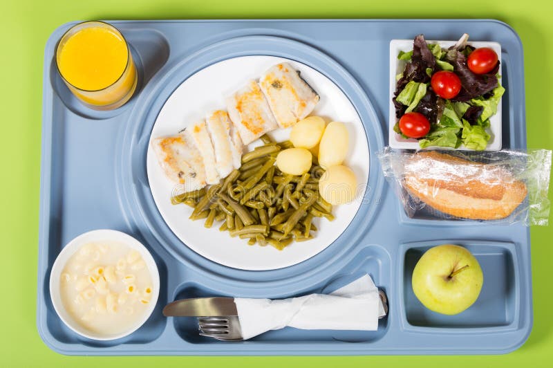 Meal tray of a hospital stock photo. Image of lunch, healthy - 78501874