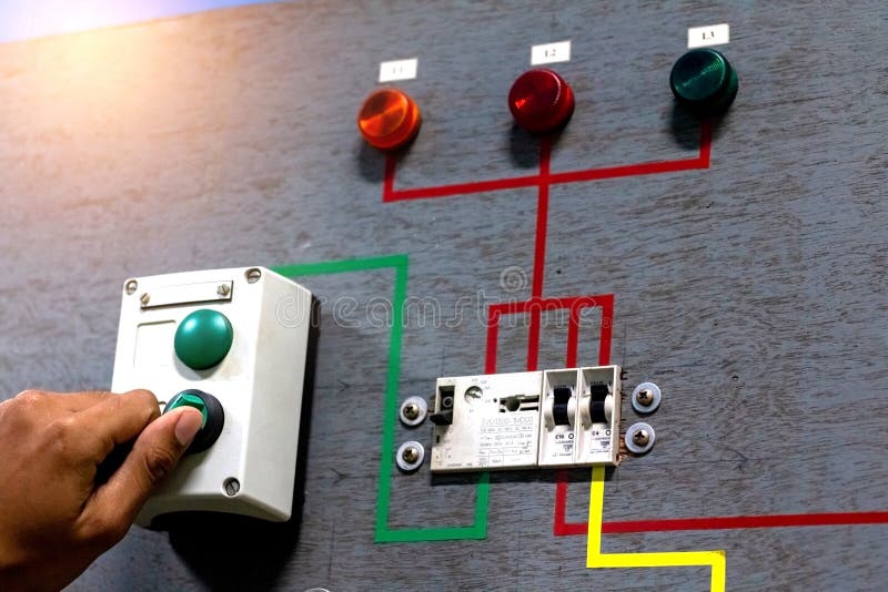 The Meal is Turning Off the Control Switch. Stock Image - Image of ...