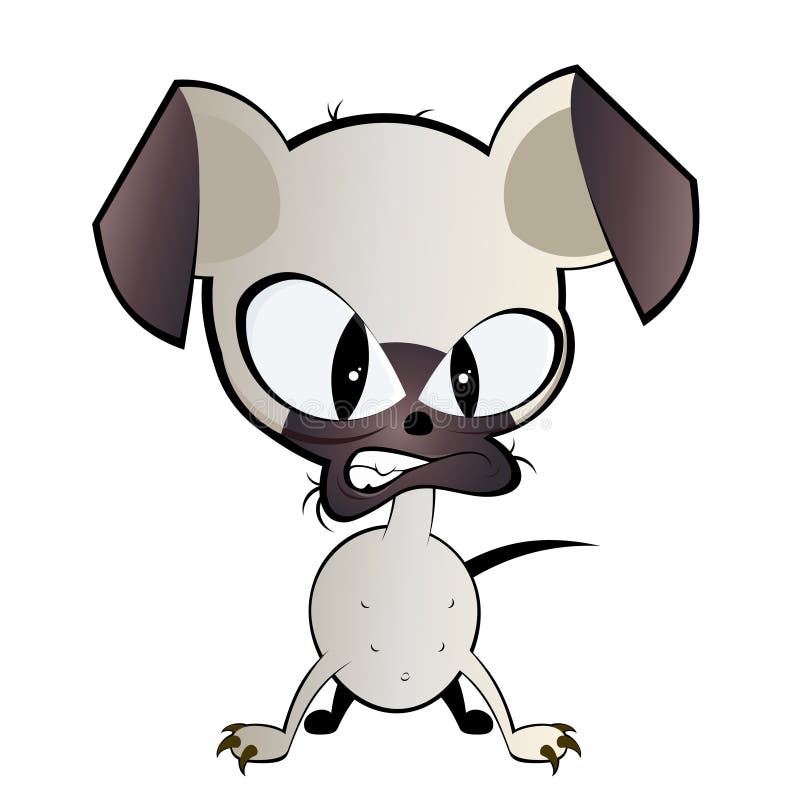 Mean dog illustration stock vector. Illustration of rendering - 12397242