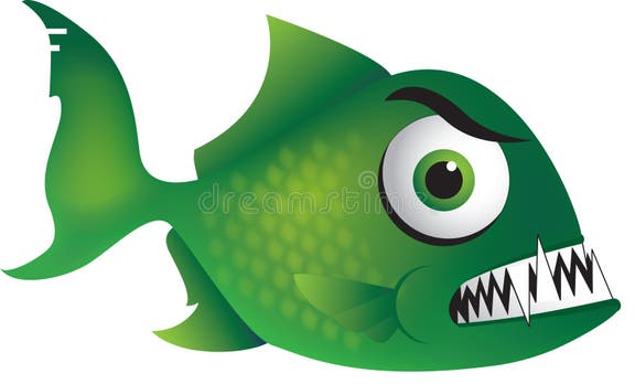 Mean Fish Stock Illustrations – 266 Mean Fish Stock Illustrations ...