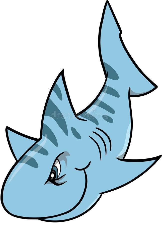 Mean Shark Vector stock vector. Illustration of deep - 12513939