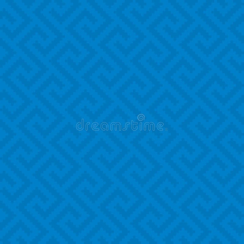Meander Pixel Art Seamless Pattern. Stock Vector - Illustration of ...