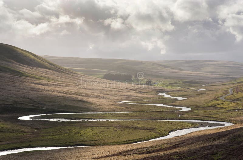 Meandering river stock photo. Image of water, landscape - 59493616