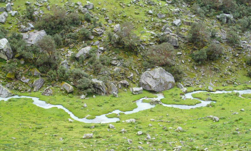 Meandering river stock photo. Image of hill, north, meandering - 82914570