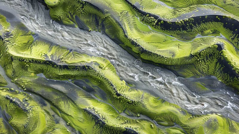 A Meandering River Its Surface Broken by the Constant Interruption of ...