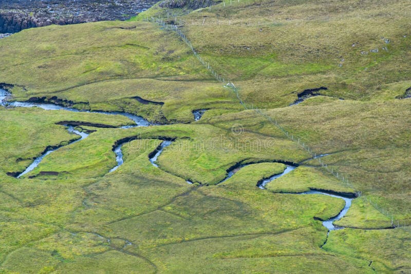 Meandering River stock photo. Image of hvannhagi, nature - 384116648