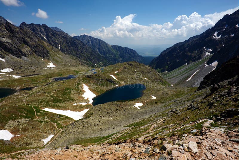 Meandering Walking Path in Mountains Stock Image - Image of path ...