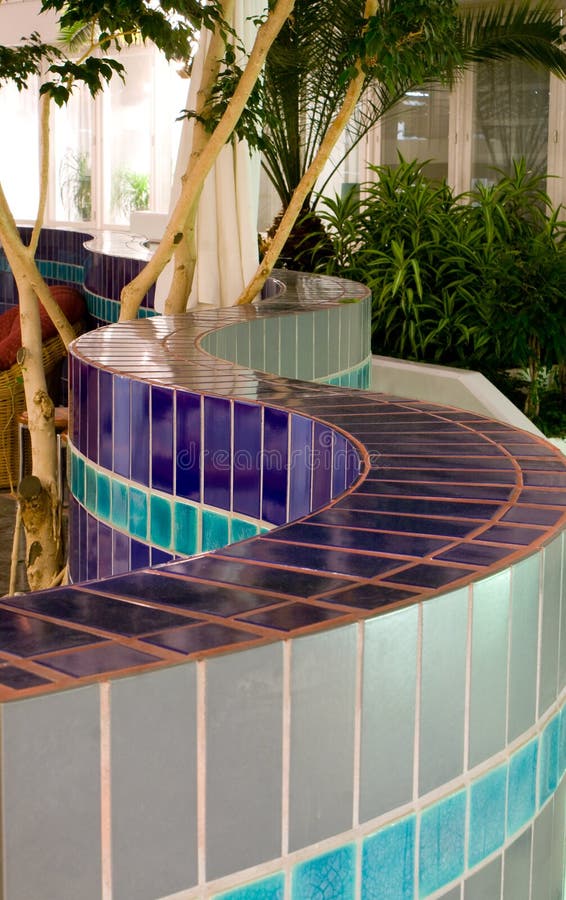 Meandering wall stock photo. Image of purple, tile, wall - 6951298