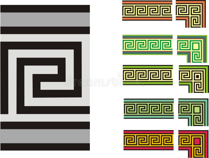 Meandro ilustración del vector. Ilustración de griego, antigüedad - 535724