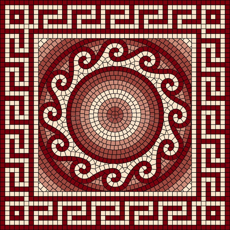 Meandro griego clásico ilustración del vector. Ilustración de loza ...