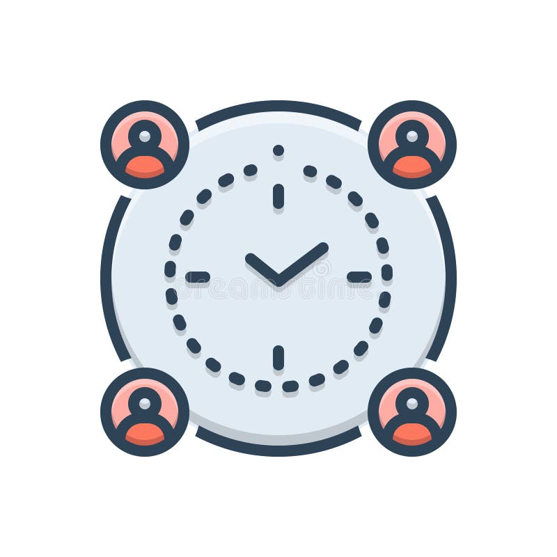 Color Illustration Icon for Meaning Deadline, Management and Schedule ...